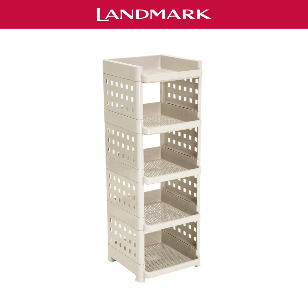 Megabox Utility Rack 5 Layer Light Gray. L32Cm X W32Cm X H91.5 - Multi ...