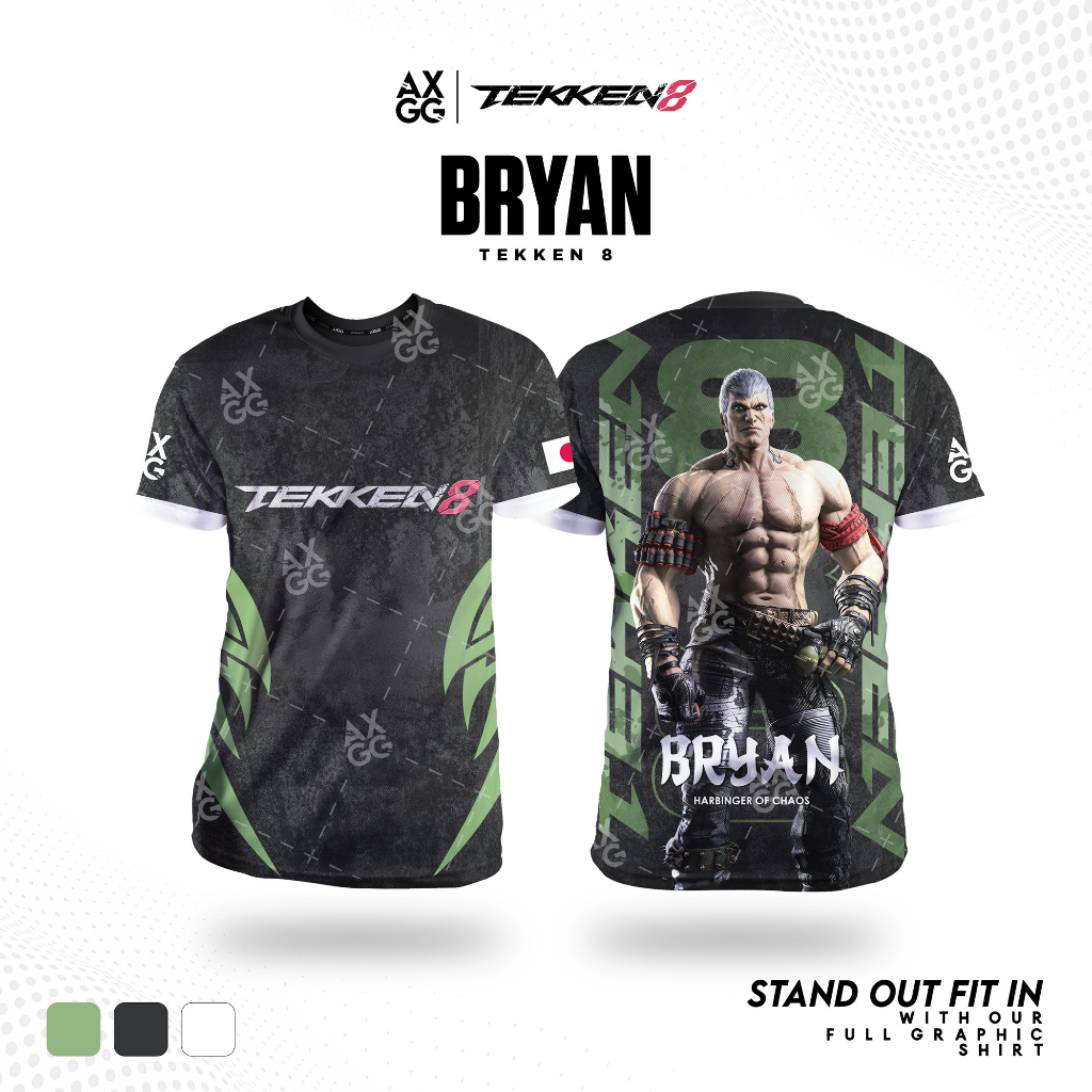AXGG " Tekken 8 - Bryan " - Gaming T-Shirt | Shopee Philippines