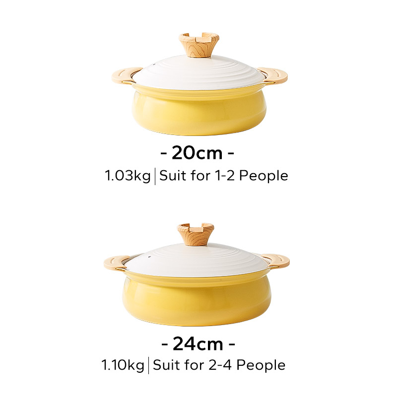 Redchef Ceramic Rock Casserole Soup Pot 24cm for Gift PTFE Free ...