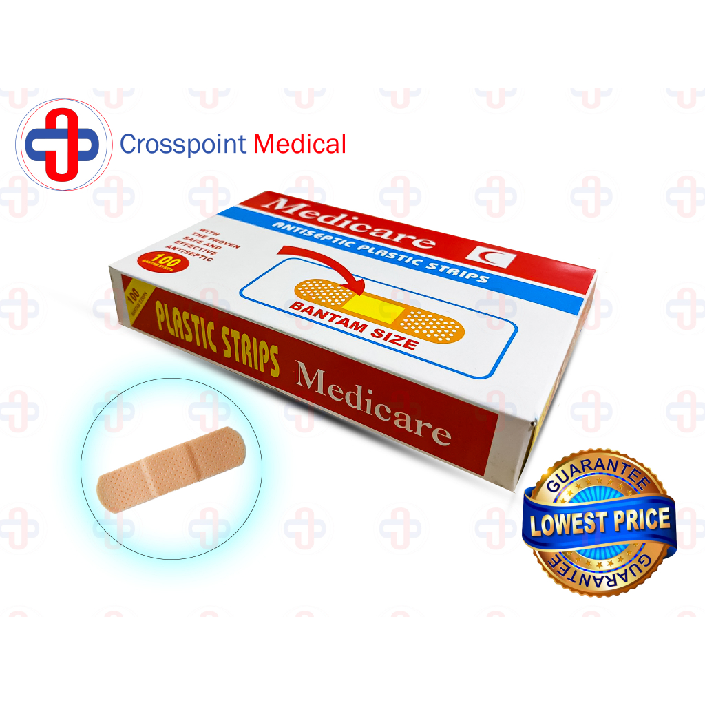 Medicare Antiseptic Plastic Strips 100pcs/pack | Shopee Philippines