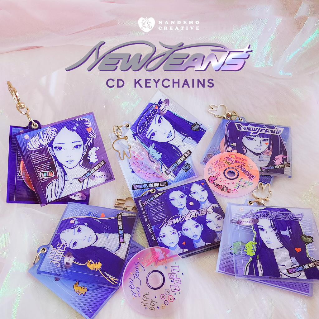 NJ CD Charm Blue Book Fanart new jeans | Shopee Philippines