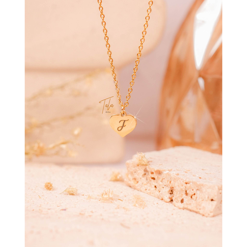 TALA by Kyla That Girl Collection - Darling Heart Initial Necklace with ...