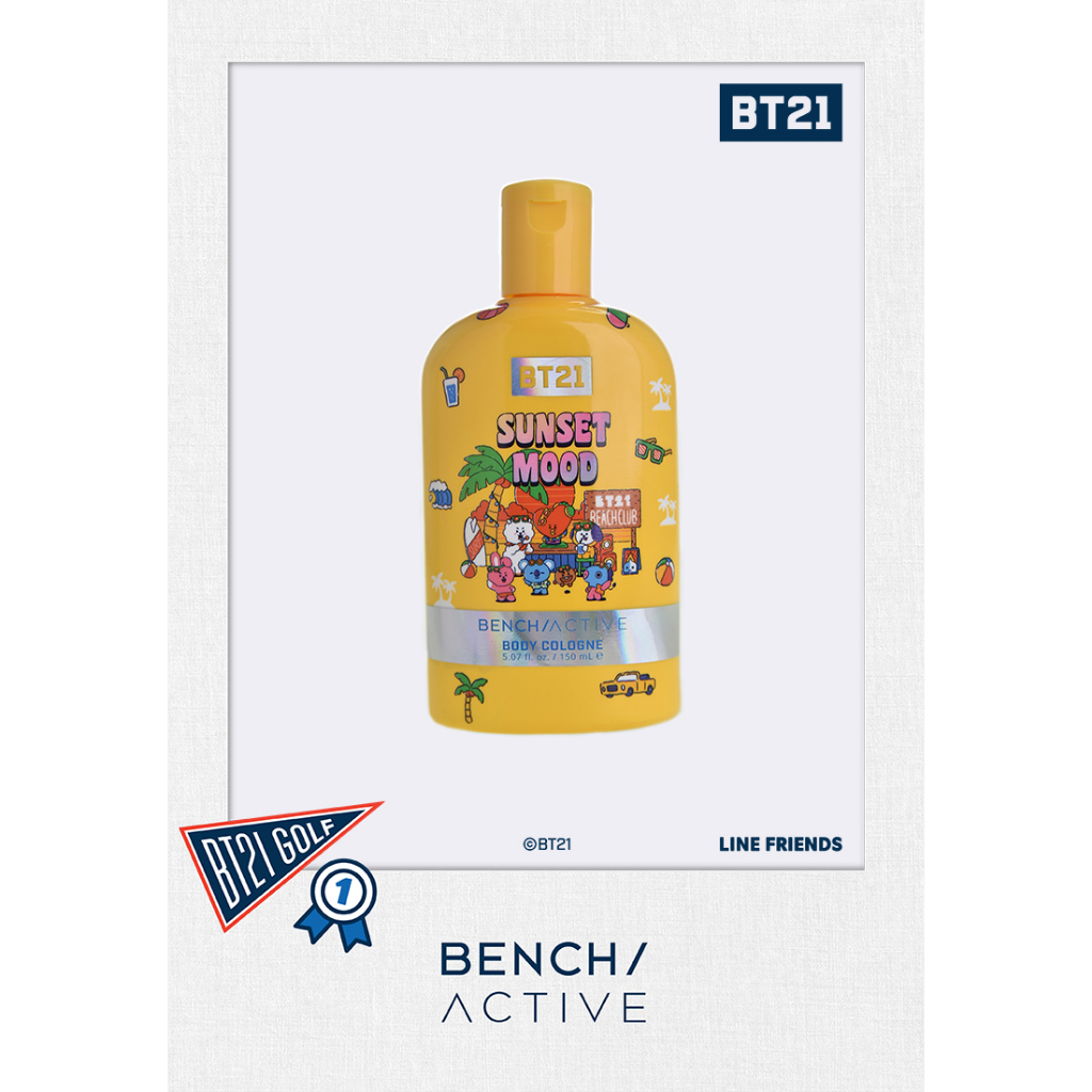CQB0150J - BENCH/ Active BT21 Sunset Mood Splash Cologne 150g | Shopee ...