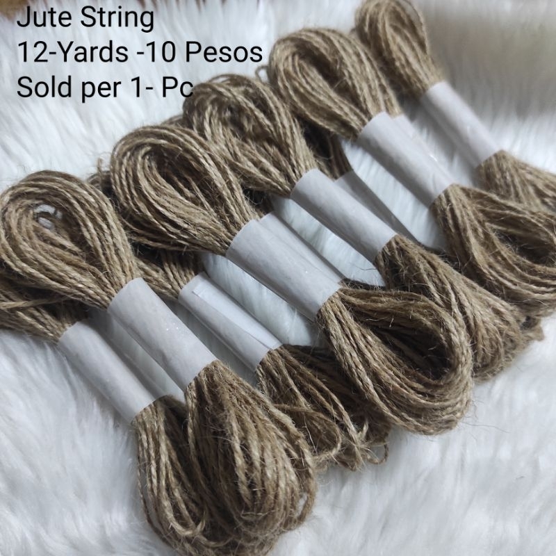 Jute String -10 -Yards -10.00 Pesos/ Thin 15 Pesos/Thick | Shopee ...
