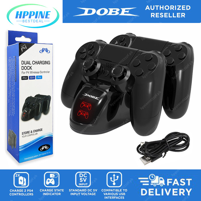【COD】DOBE Playstation 4 Controller Charger Charging Dock Station with ...