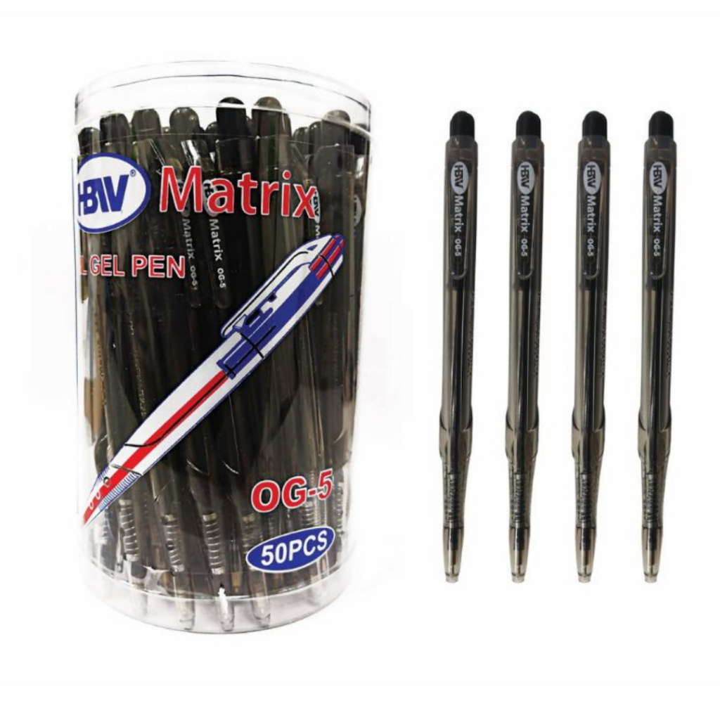 HBW Matrix Ballpen gel pen (Black/blue)50pcs/box] | Shopee Philippines