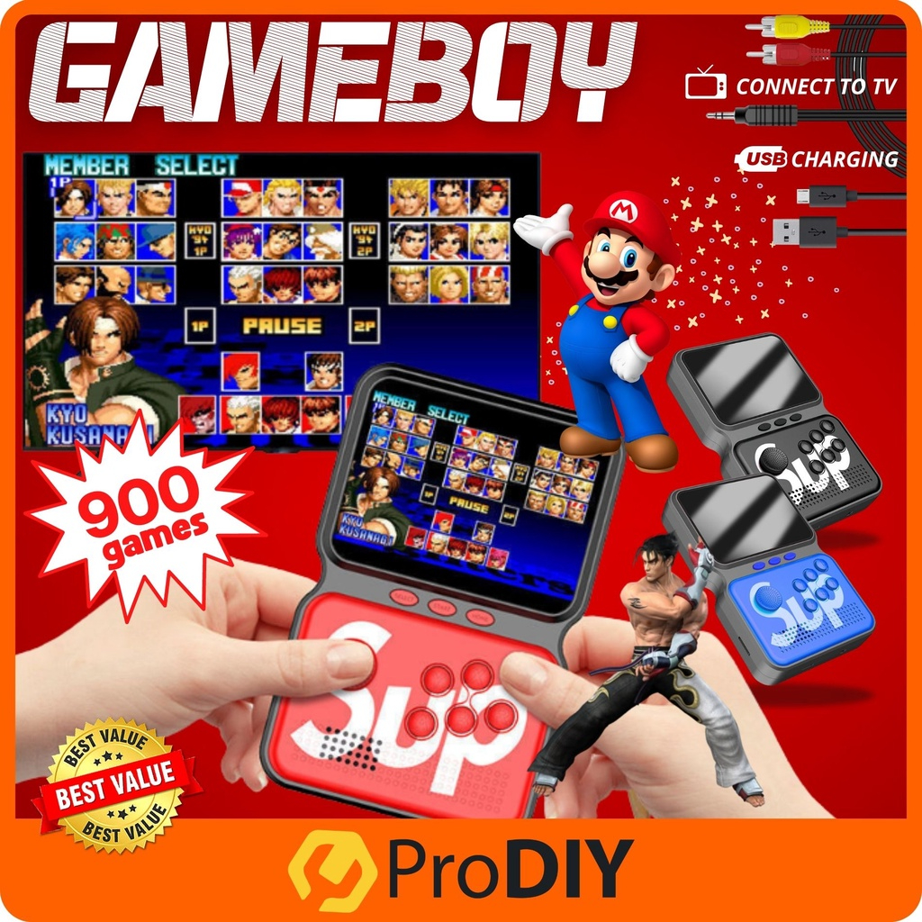 Gameboy M3 built-in 900 games Advance Macaron Splash! classic handheld ...