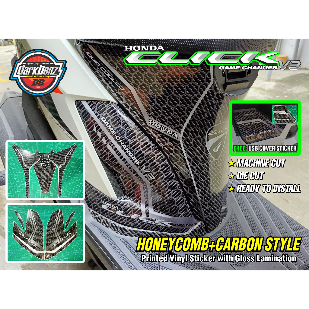 Honda Click Version 3 New Concept Quality Printed Sticker Decal ...
