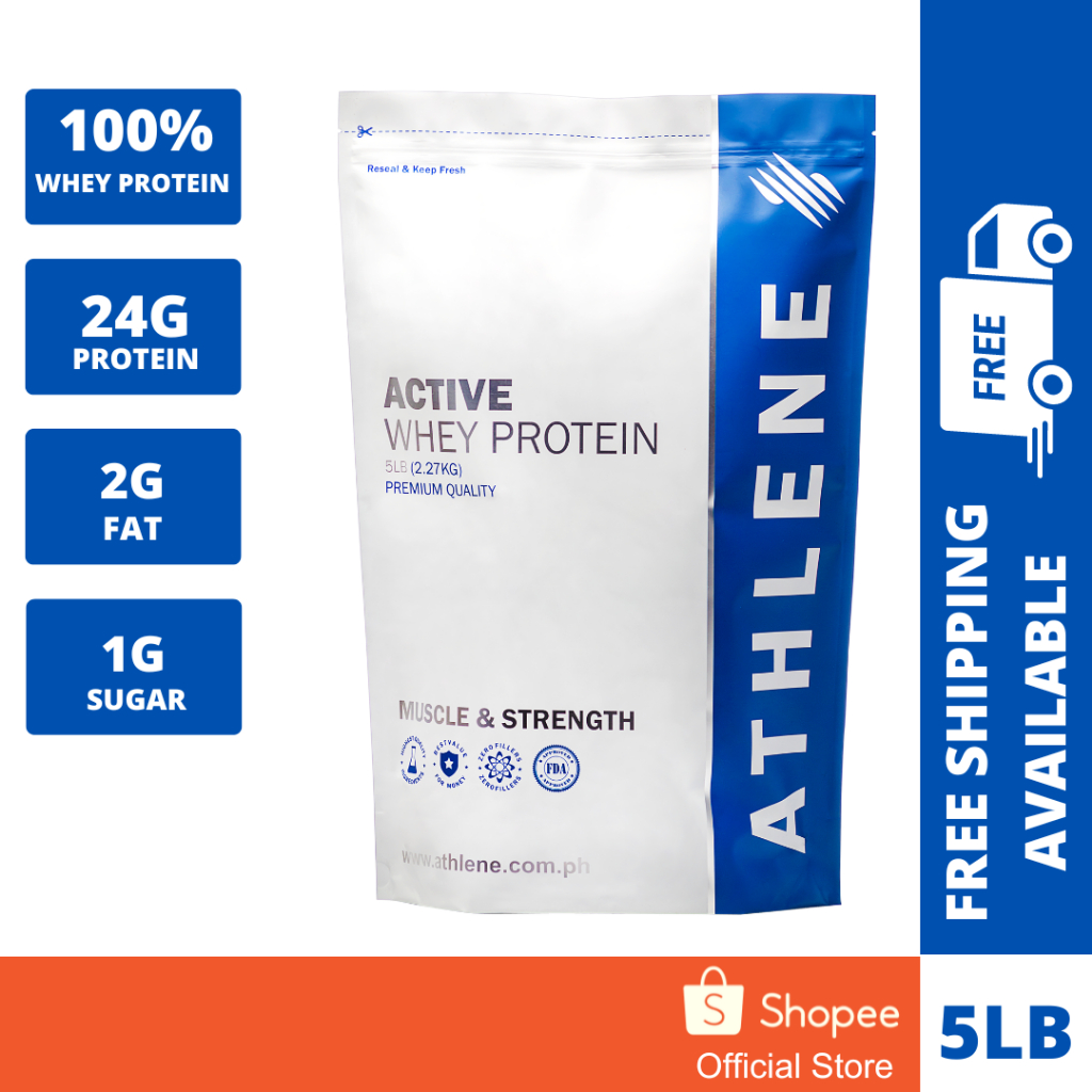 ACTIVE Whey Protein 5LB 100% Whey Protein Powder | Shopee Philippines
