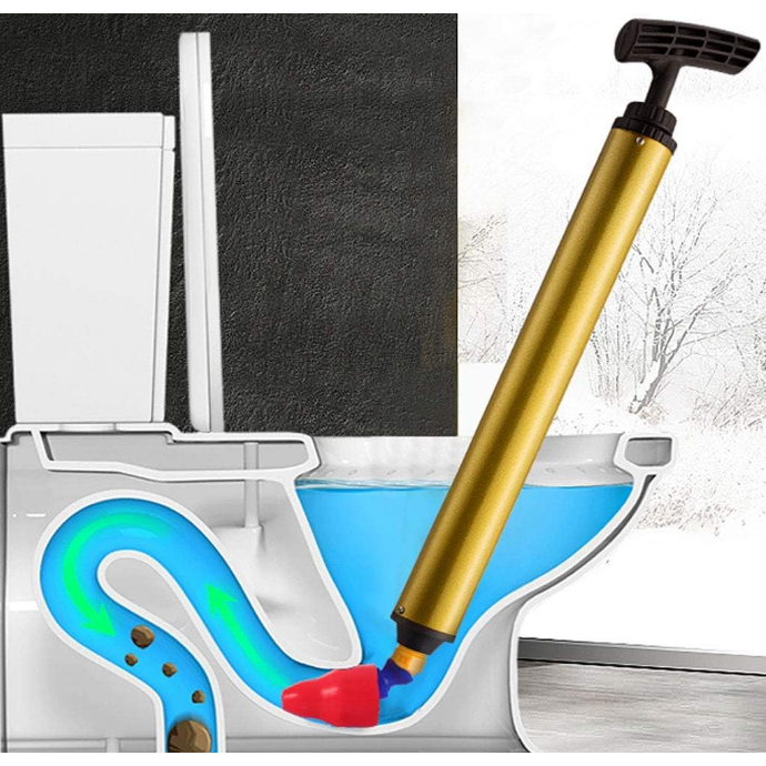 Inflator Air Pump Plunger Toilet Sink Drain Pipe Clog Cleaner Remover ...