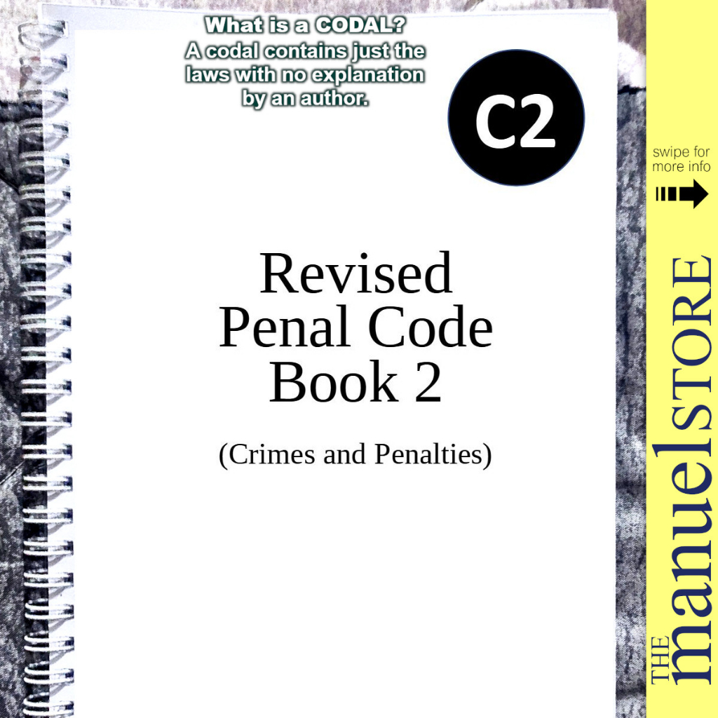 Codal Notebook (2023) - Criminal Laws Revised Penal Code RPC ...