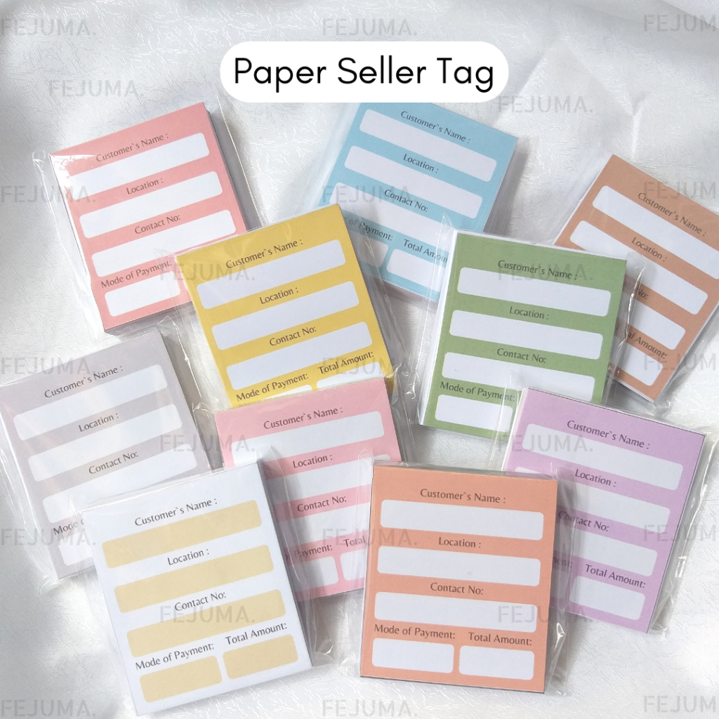MINI Size | PAPER Seller Tag | 50 & 100 PCS Available | Perfect for ...
