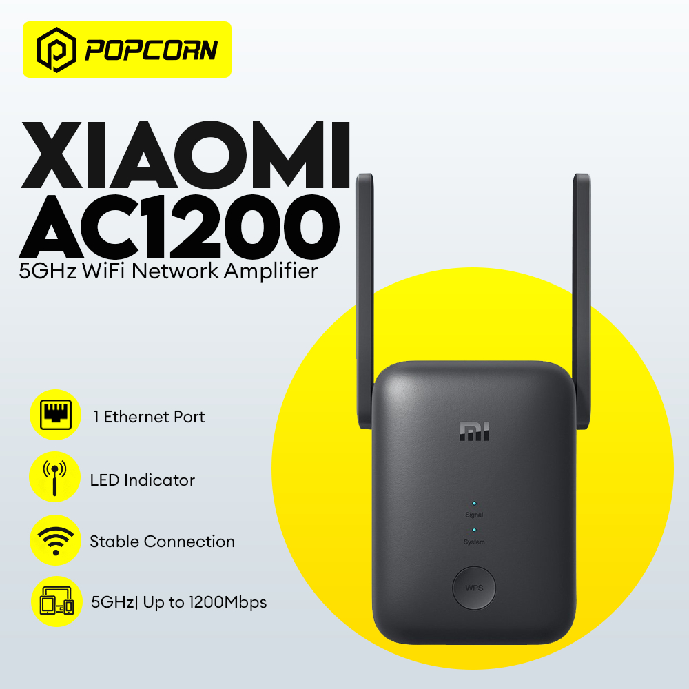 Mi Wifi Range Extender AC1200 5GHz Mesh 1200Mbps Wi-Fi Repeater ...