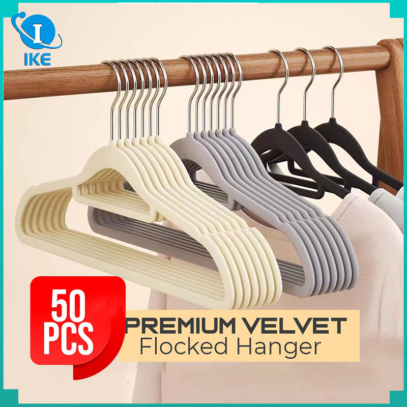 Premium Velvet Hanger（50Pack）Non-slip Durable Space-saving Hangers Rack ...