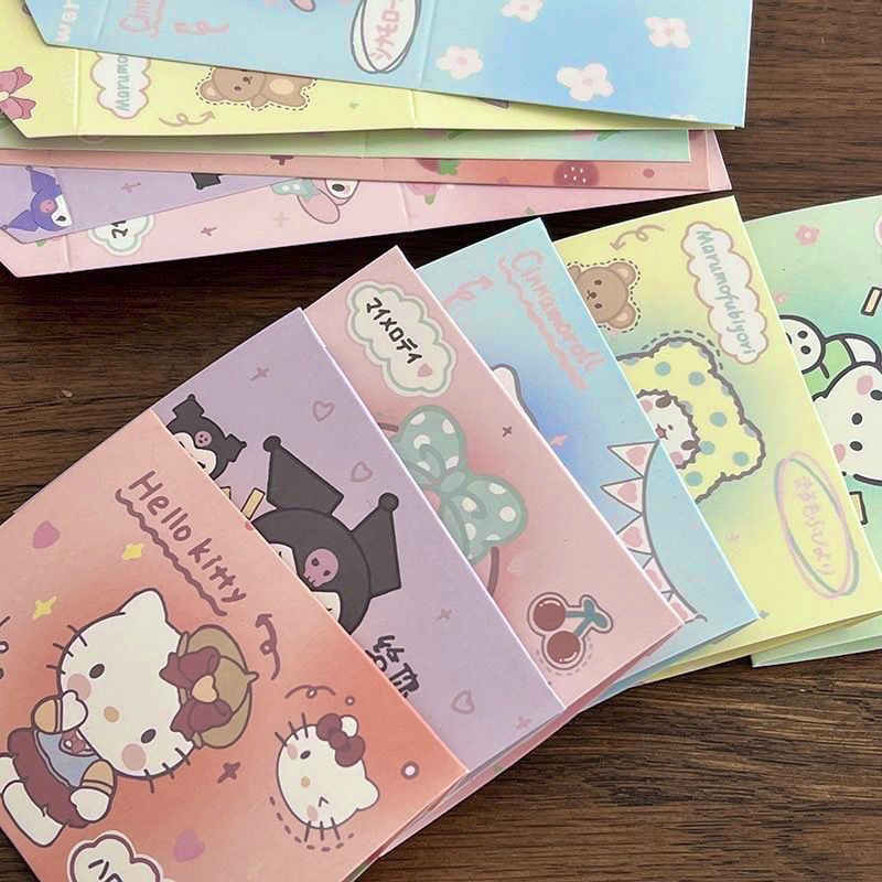 Sanrio Series Greeting Card Triple Fold Cute Cartoon Birthday Greeting ...