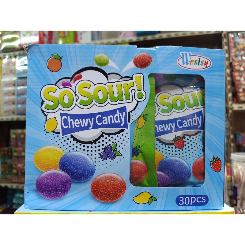 SOUR CRUNCHY | SO ASIM | SO SOUR | SOUR BALLS | 30 PIECES | Shopee ...