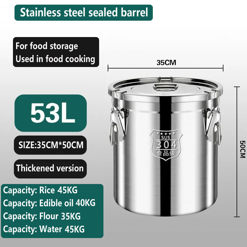 Rice dispenser big 50kg 25kilos 304 stainless airtight juice food ...