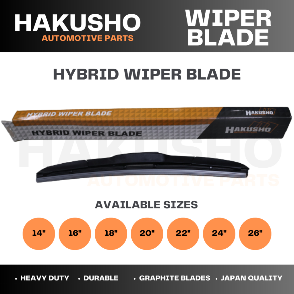 HYBRID WIPER BLADE HAKUSHO (JAPAN QUALITY) | Shopee Philippines