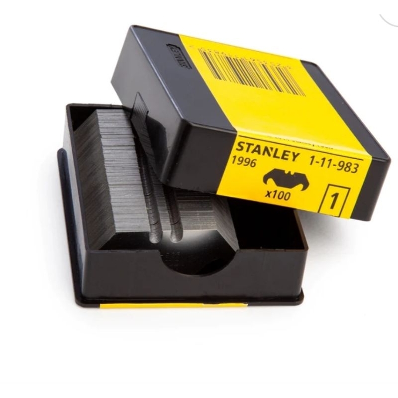 Stanley Large Cutter Knife Hook Blades (Pack of 100 Pcs) 11-983 Made in ...