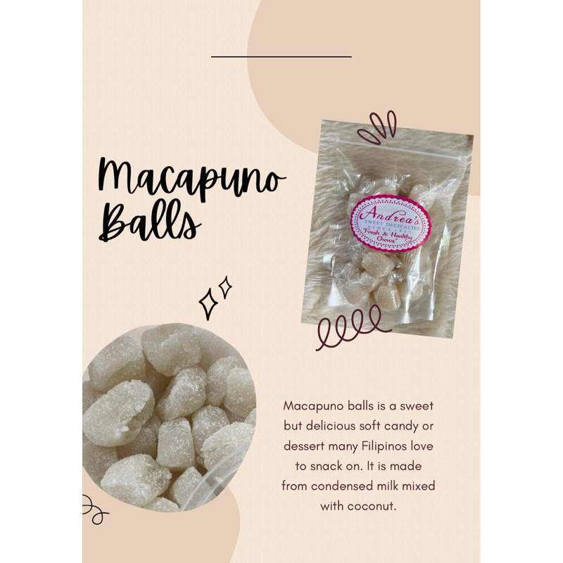 Macapuno balls pouch by Andrea’s Sweets | Shopee Philippines