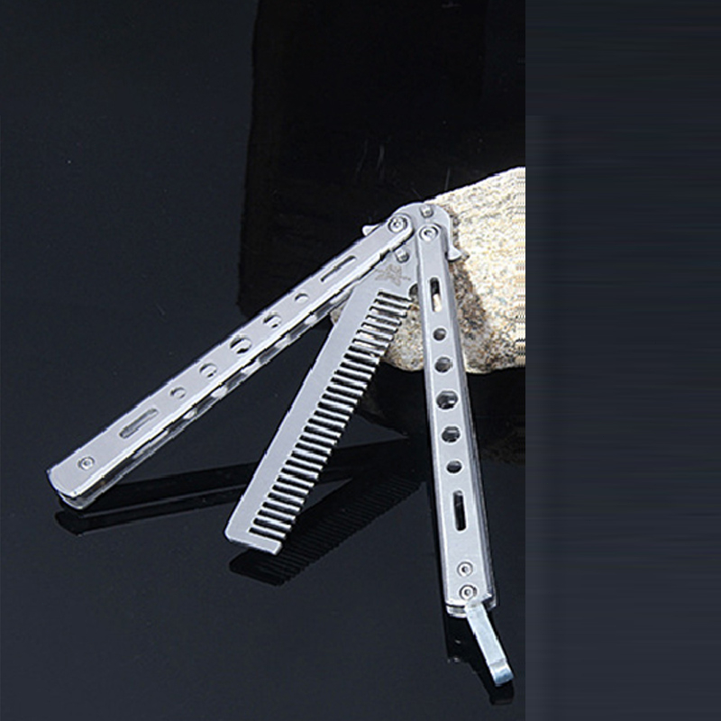 Butterfly Practice Combs Foldable Butterfly Comb Stainless Metal Shape ...