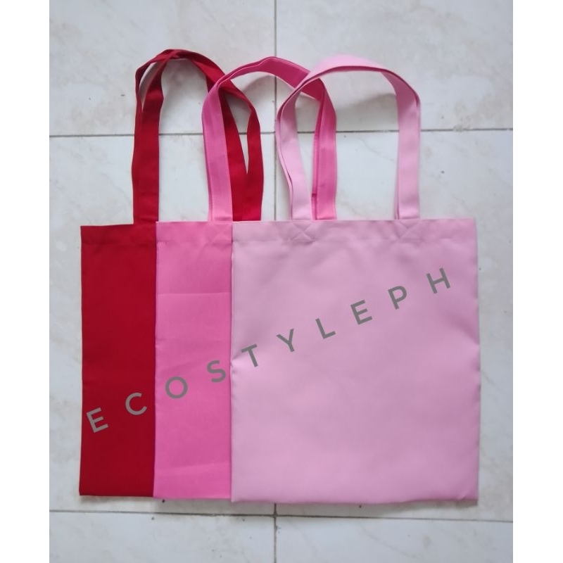 PINK COLOR PLAIN PRINTABLE TOTE BAG | Shopee Philippines