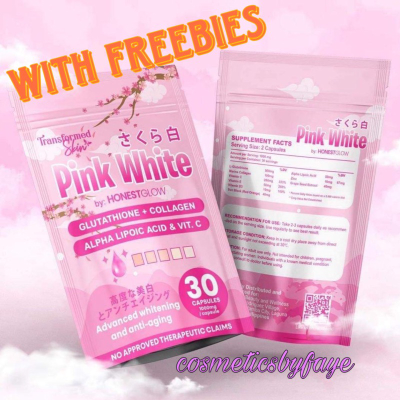 Honestglow PinkWhite capsule Glut@thiOn3 | Shopee Philippines