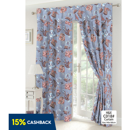 EC13 NEW PRINTS CURTAIN FOR LIVING ROOM BEAUTIFUL UNIQUE DESIGN KURTINA ...