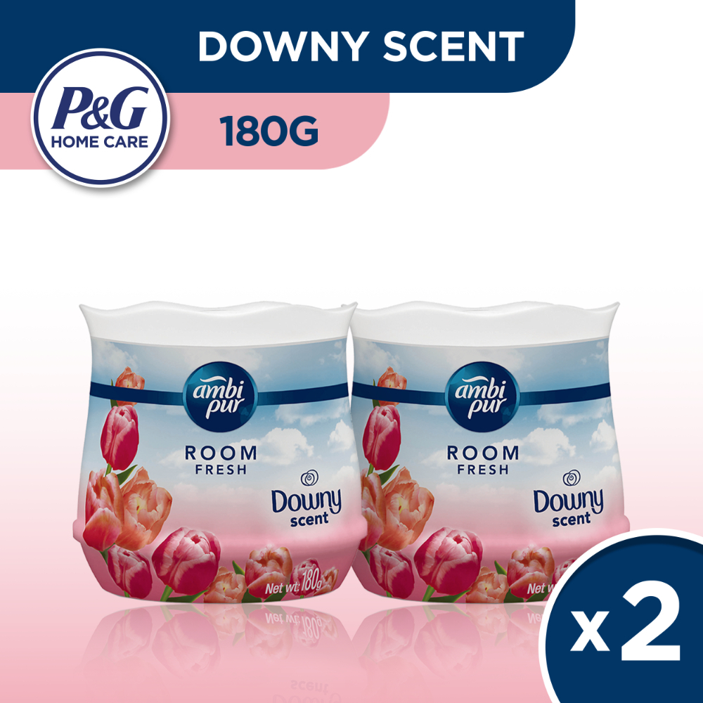 Ambi Pur Air Freshener Lavender Downy Refreshing Lemon Romantic Rose 180g Room Fresh Gel x 2 ...