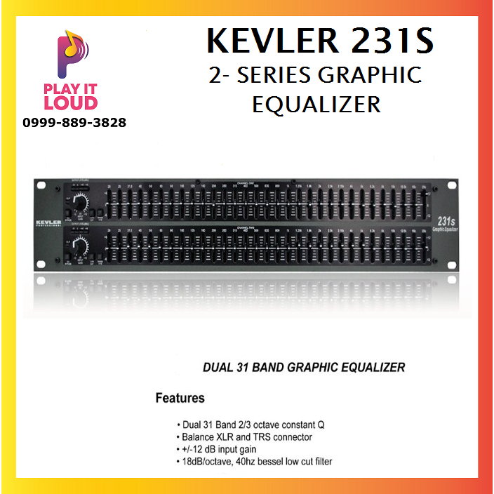 KEVLER 231S DUAL 31 BAND GRAPHIC EQUALIZER | Shopee Philippines