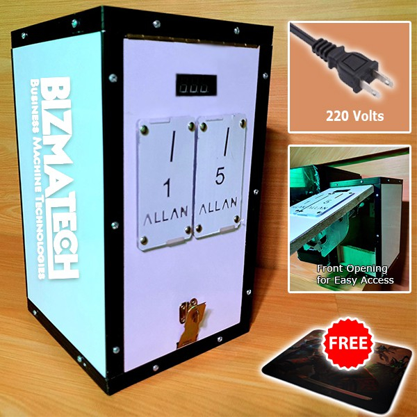Pisonet box Dual relay Dual coinslot accepts piso and singko 1 and 5 ...