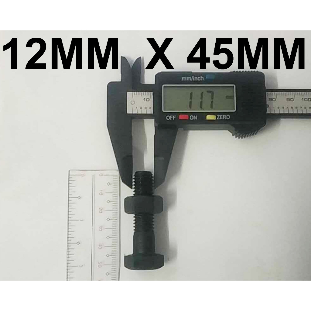 HT BOLT 12MM X 45MM WITH 1 PIECE NUT HI TENSILE ...