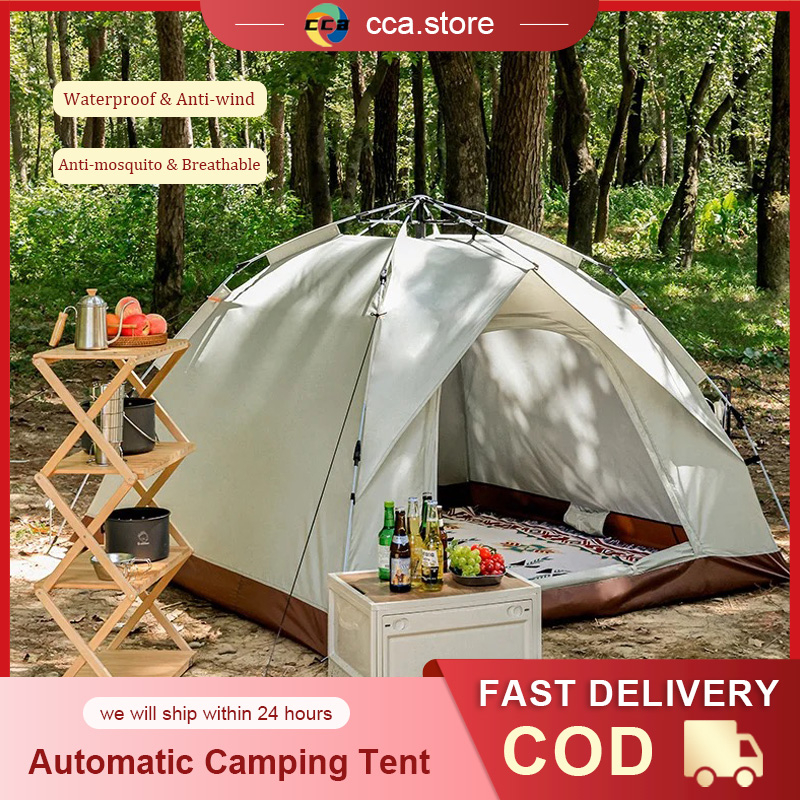 cca 4 persons outdoor travel Automatic Tent Outdoor Foldable Camping ...