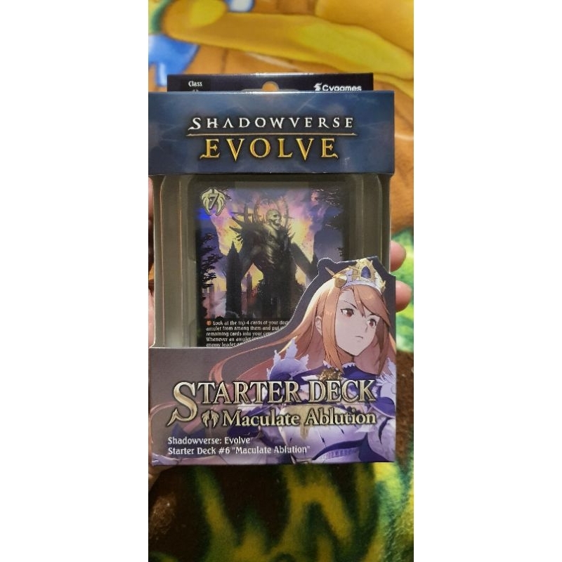 SEALED MACULATE ABLUTION STARTER DECK SHADOWVERSE EVOLVE TCG ENGLISH | Shopee Philippines