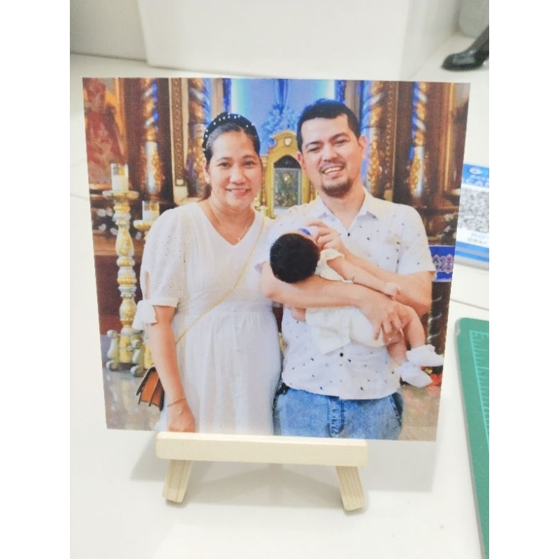 Personalized Photo Tile 3mm Sintra Board with mini easel stand | Shopee ...