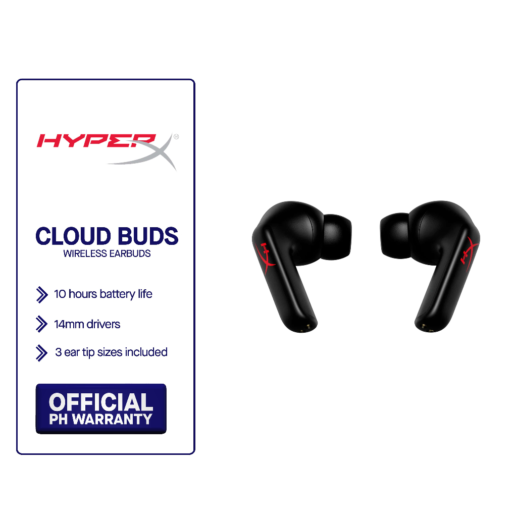 HyperX Cloud Buds Bluetooth Wireless Earbuds | Shopee Philippines