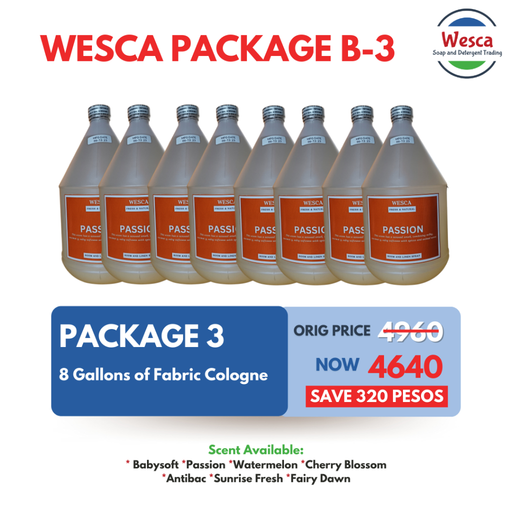 WESCA PACKAGE B-3 LINEN/AFTER/FABRIC SPRAY | Shopee Philippines