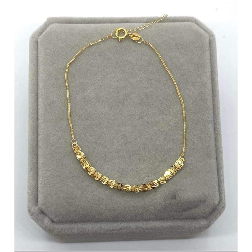 MAIBAGELYAS Half Palay Bracelet 18K Saudi Gold Pawnable Real Gold ...