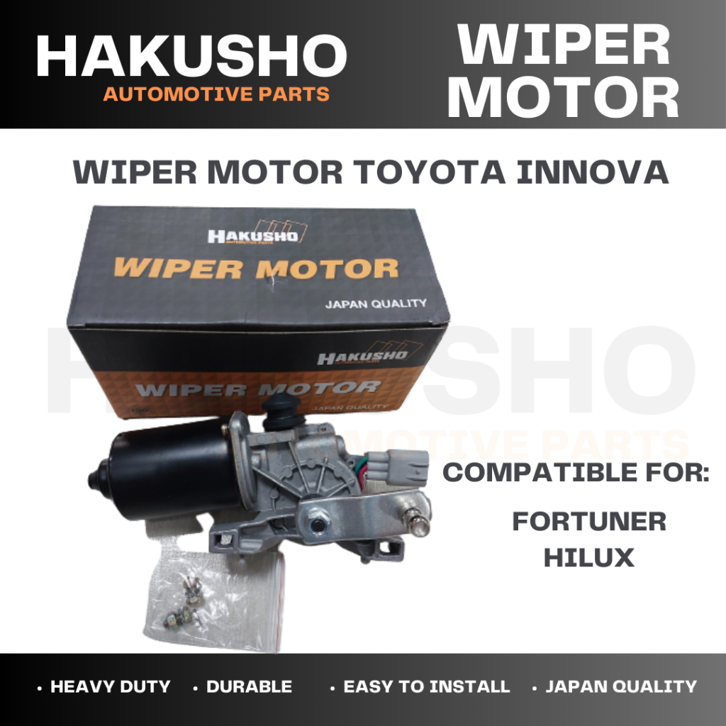 WIPER MOTOR INNOVA, HI-LUX, FORTUNER JAPAN QUALITY HAKUSHO BRAND ...