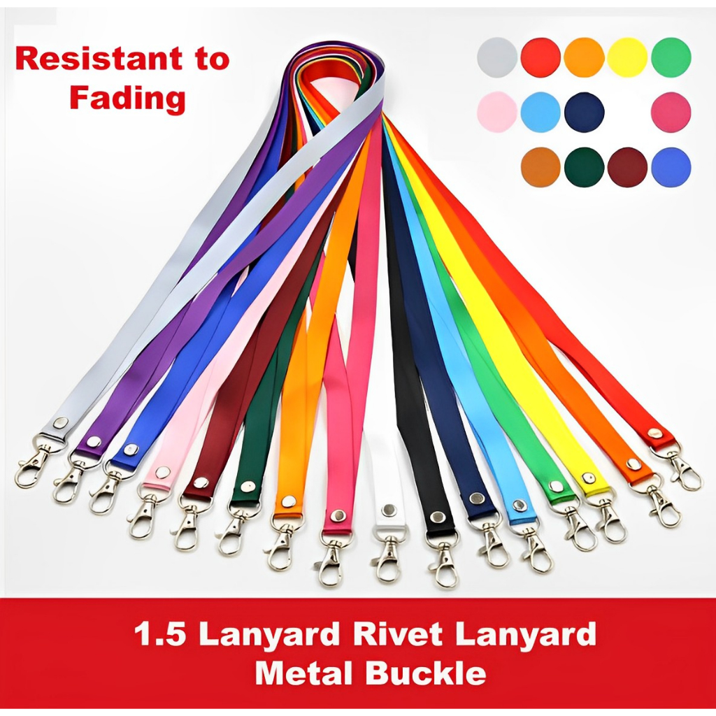 ID lace Lanyard with Metal Hook Ghook, Work ID Lanyard for School ...