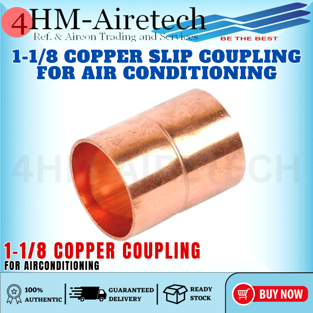 4HM 1-1/8 Copper Slip Coupling FOR AIR CONDITIONING SOLD PER PIECE ...