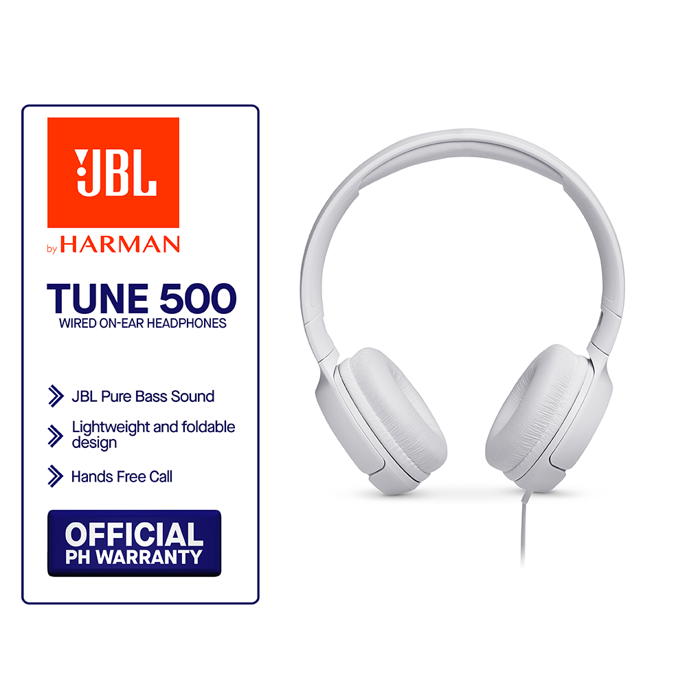 JBL Tune 500 / T500 / Tune500 Wired On Ear Headphones | Shopee Philippines