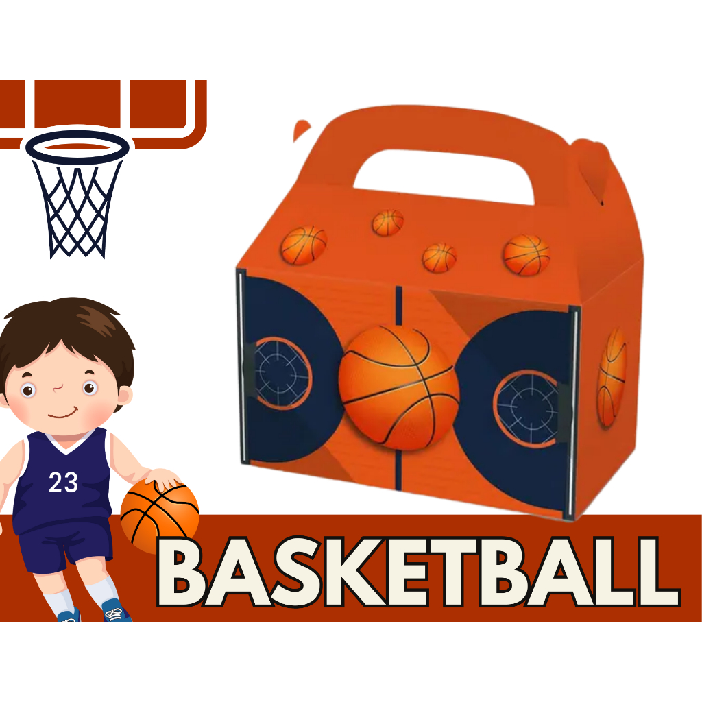 Basketball Birthday Gift Treat Loot Bags Loot Box Giveaway Party Favor ...