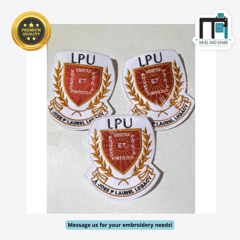 LPU Embroidered Patches | Shopee Philippines