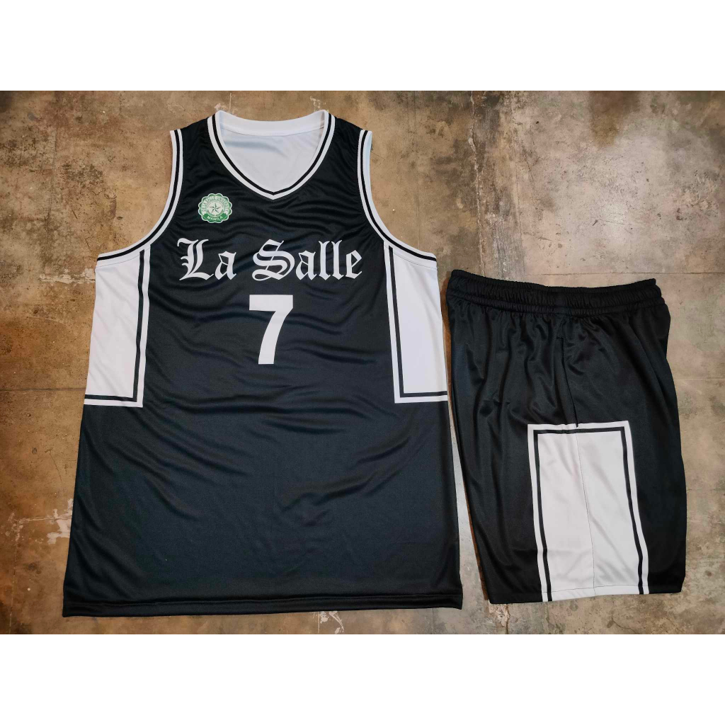 DE LA SALLE BLACK Basketball Jersey | Renren Ritualo #4 Jersey W ...