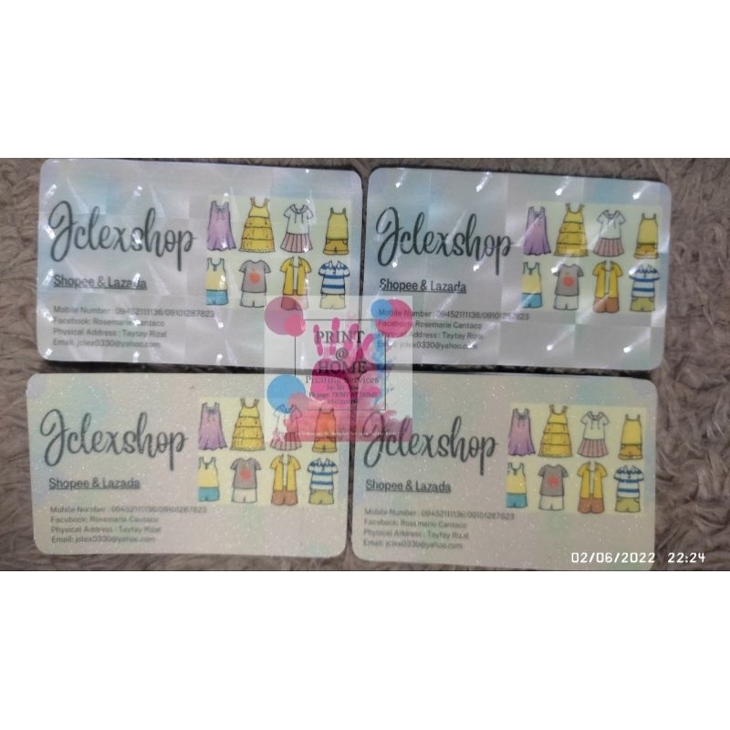 Calling card and pvc Card 100 pcs Water proof | Shopee Philippines