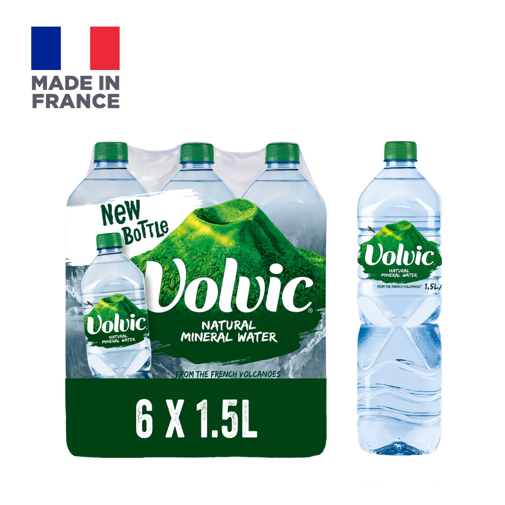 EVIAN Volvic Natural Mineral Water 6 X 1.5l Pack | Shopee Philippines