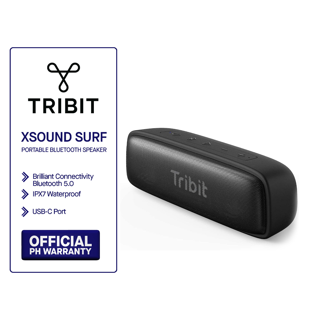 Tribit XSound Surf IPX7 Waterproof Wireless 5.0 Bluetooth 5 Speaker ...