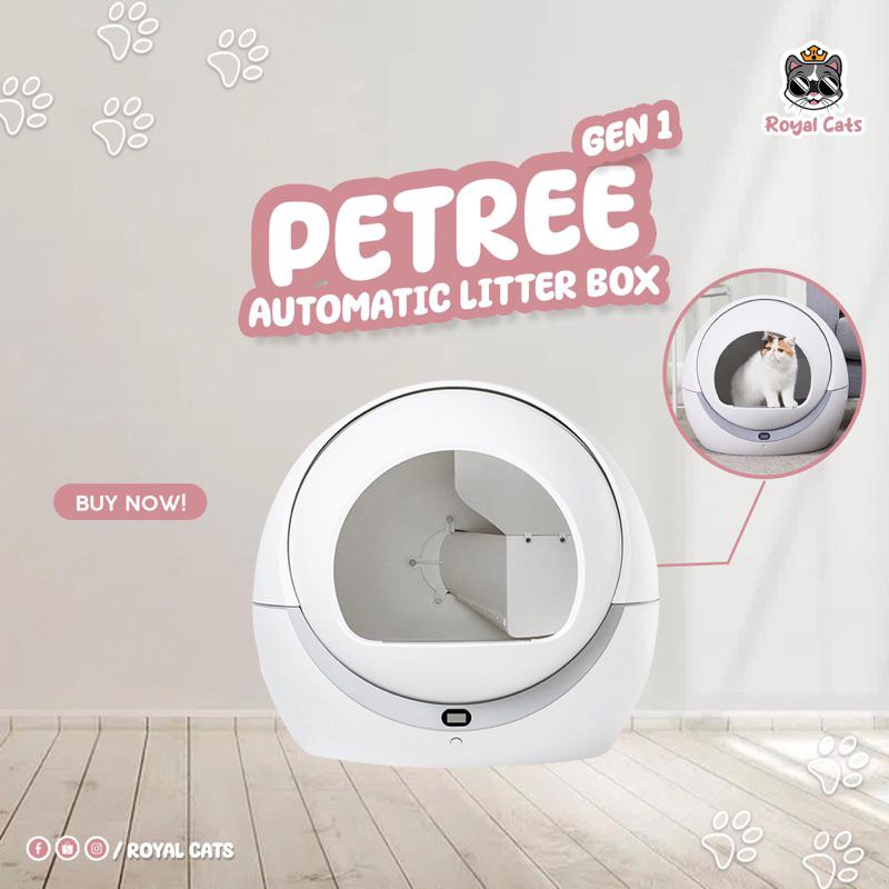 Petree Gen 1 Automatic Litter Box Smart Intelligent Self-Cleaning APP ...