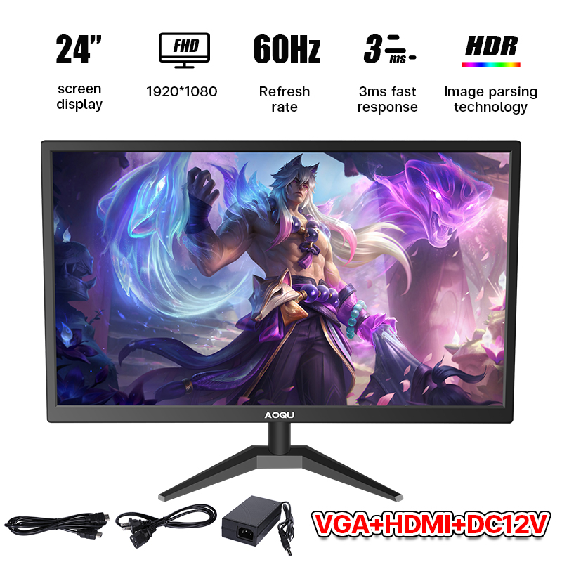 27 Inch HD Monitor PC Screen curved surface 75HZ Computer professional ...